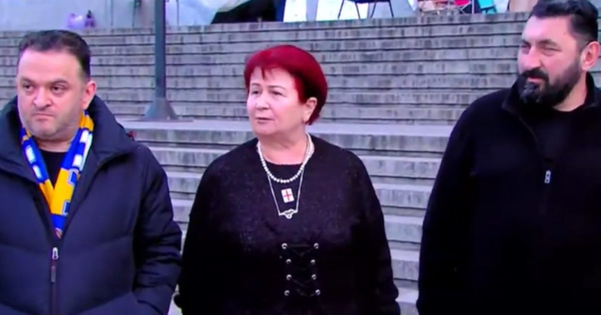 გედევან ფოფხაძე, დარეჯან ცხვიტარია და კიდევ რამდენიმე პირი პარლამენტთან ...